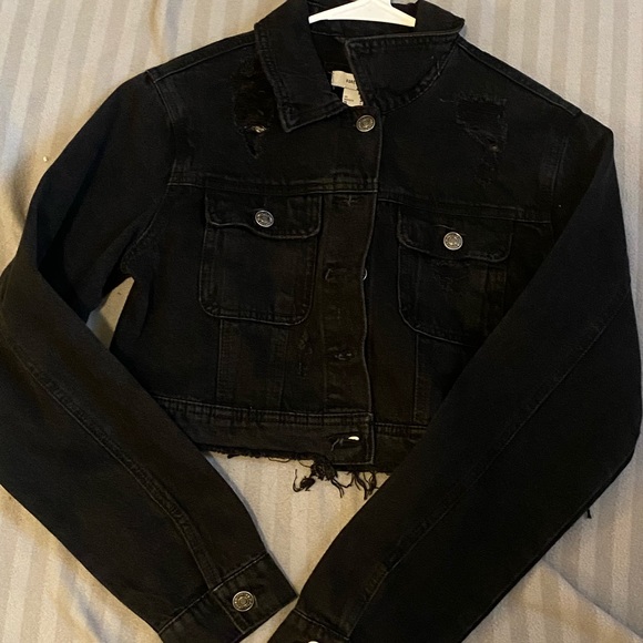 Jackets & Coats | Black Short Denim Jacket | Poshmark